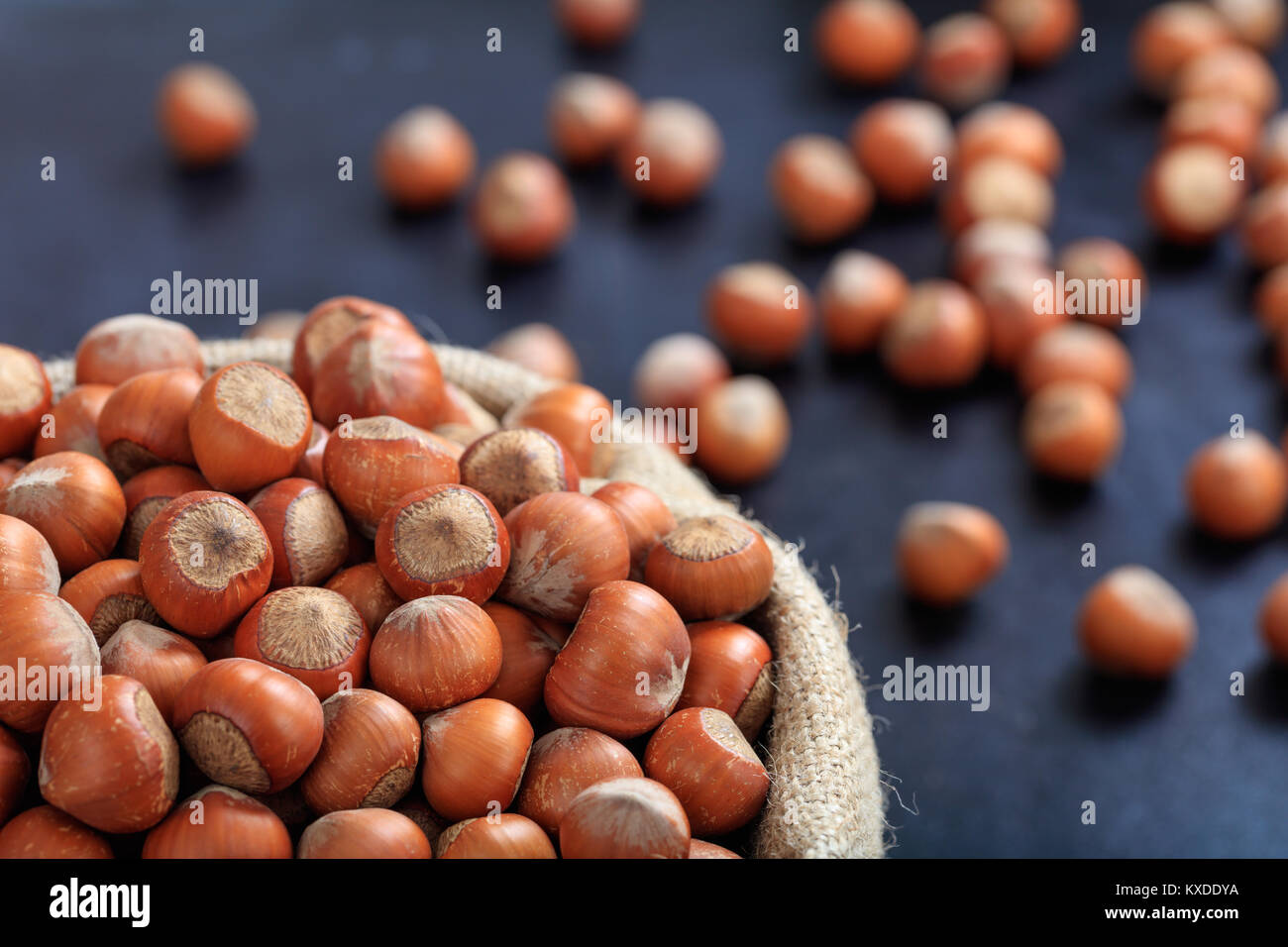 Roasted hazelnuts in shell hi-res stock photography and images - Alamy