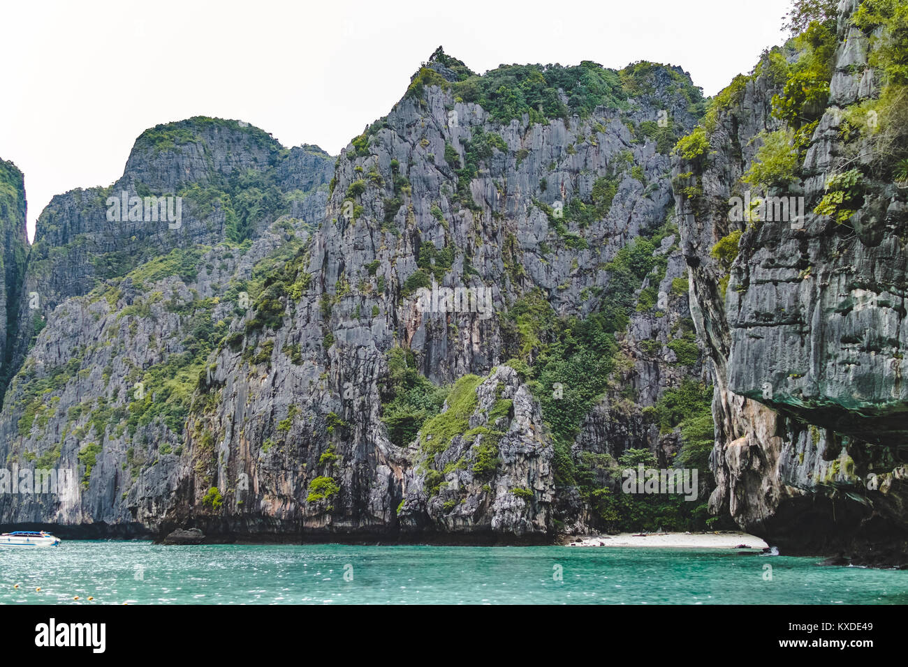 Photo of Maya Bay ("The Beach") in Phi Phi Islands, Thailand Stock ...