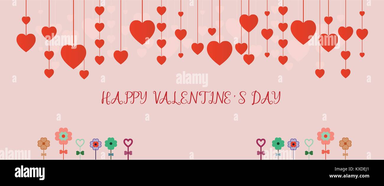 Valentine's day sale background. Banner template holiday discount ...