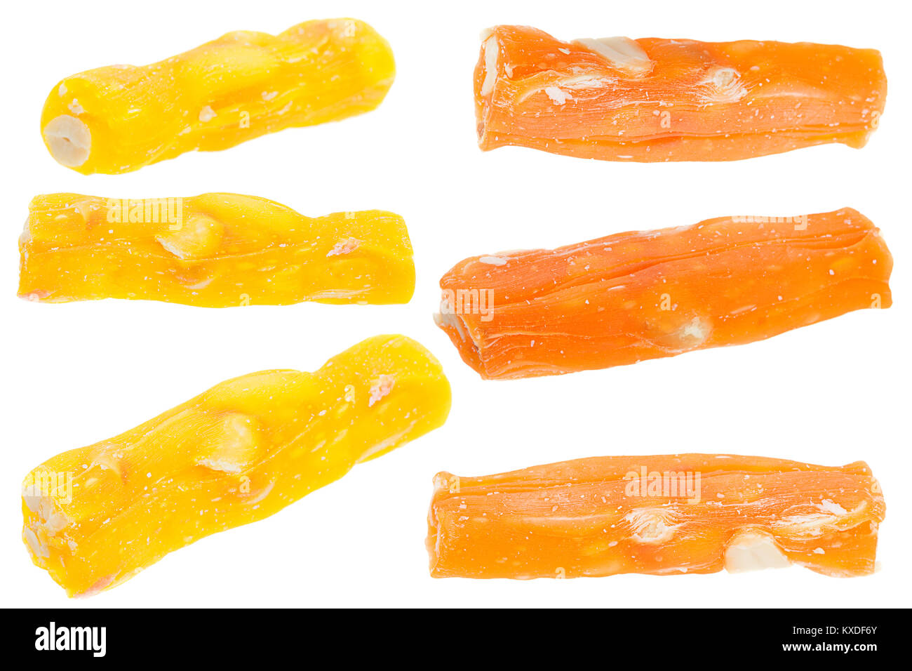 Turkish delight stick set isolated on white background Stock Photo - Alamy