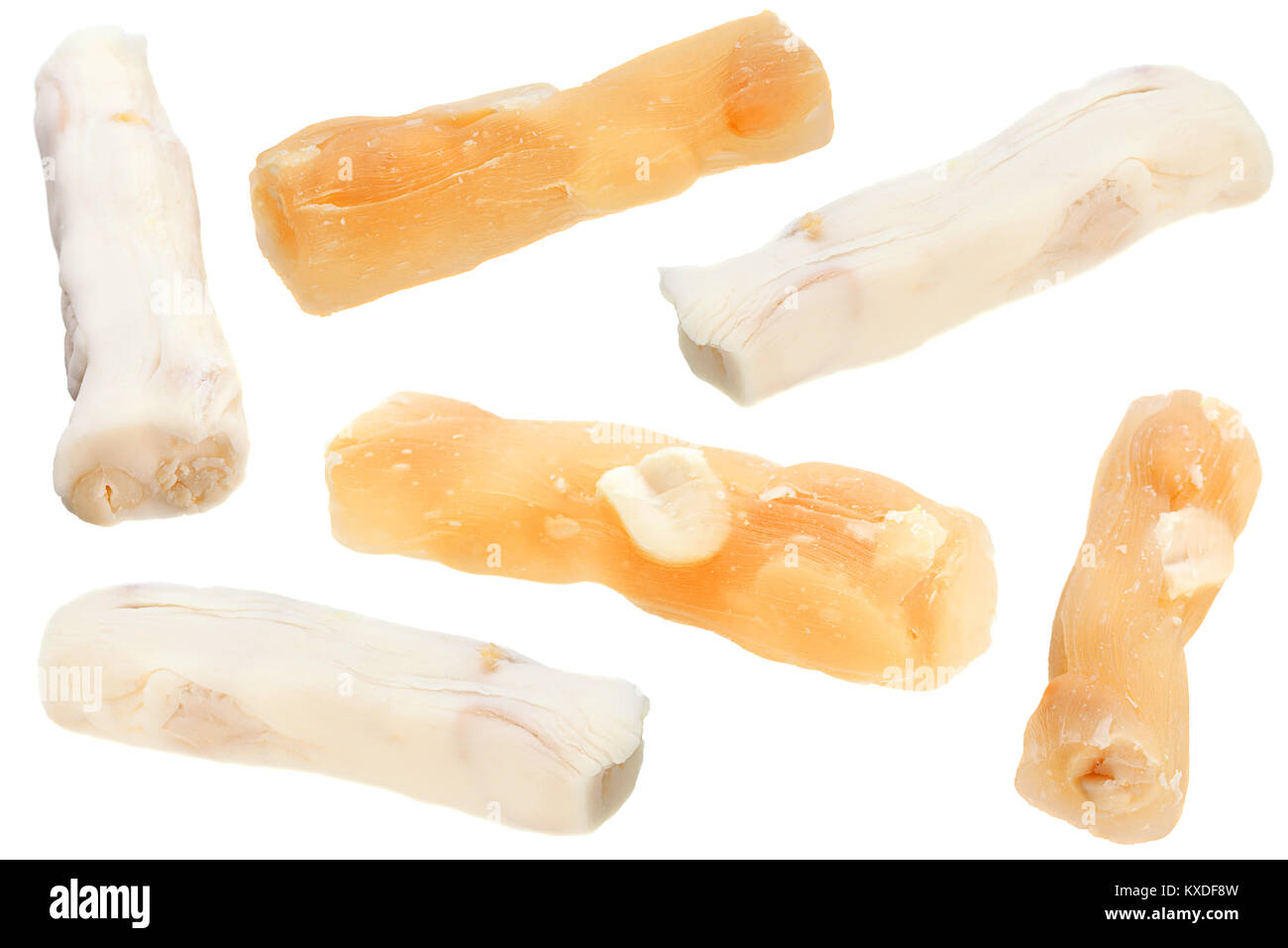 Turkish delight stick set isolated on white background Stock Photo - Alamy