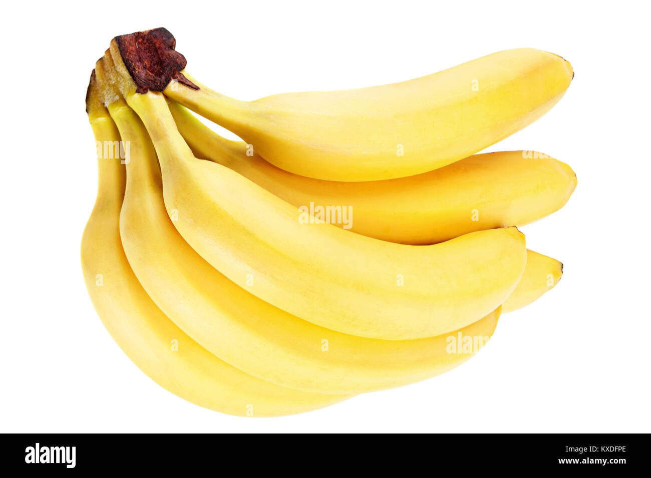 Banana fruit closeup isolated on white background Stock Photo - Alamy