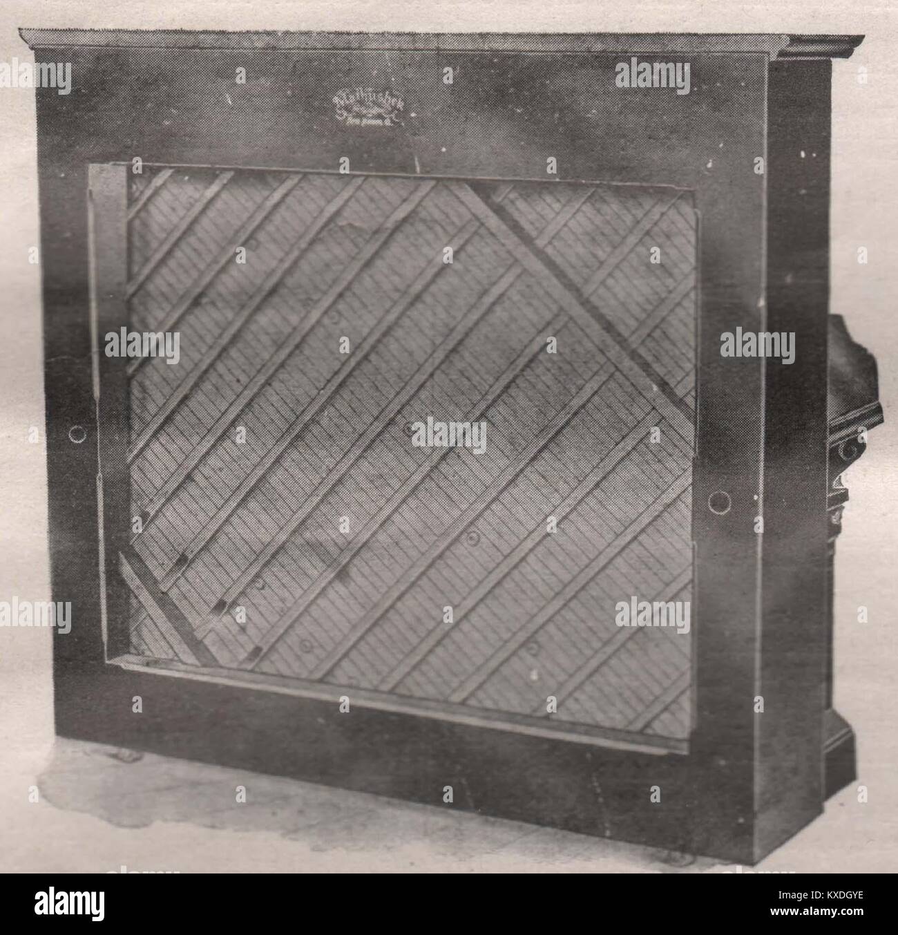 Back of Piano, Showing Absence of Heavy vertical Posts Stock Photo - Alamy