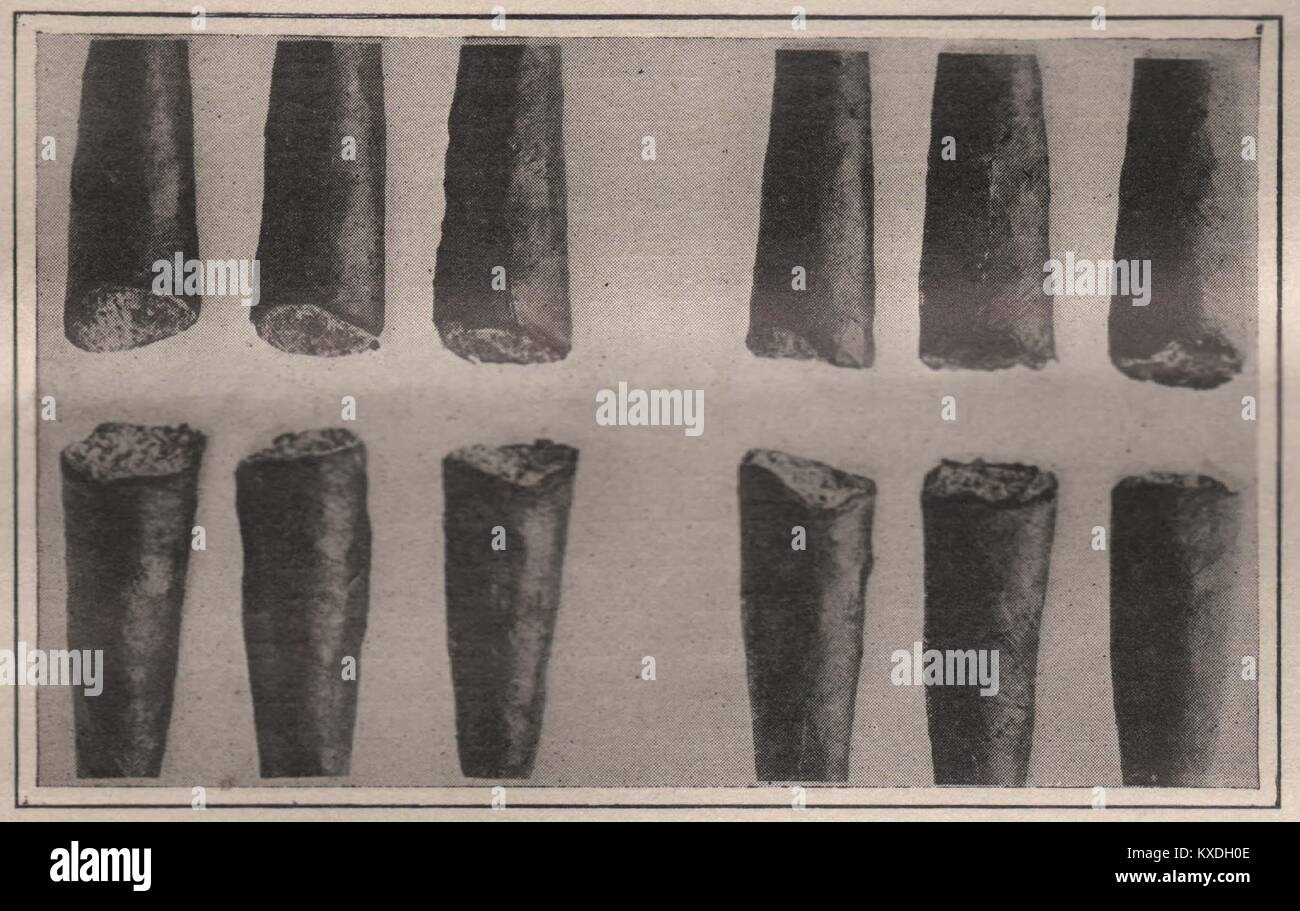 Variations in fillers shown by the smoking Machine Stock Photo - Alamy