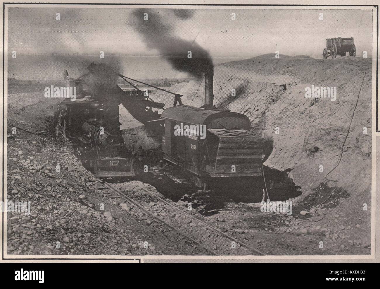 A Steam Excavator at work Stock Photo - Alamy