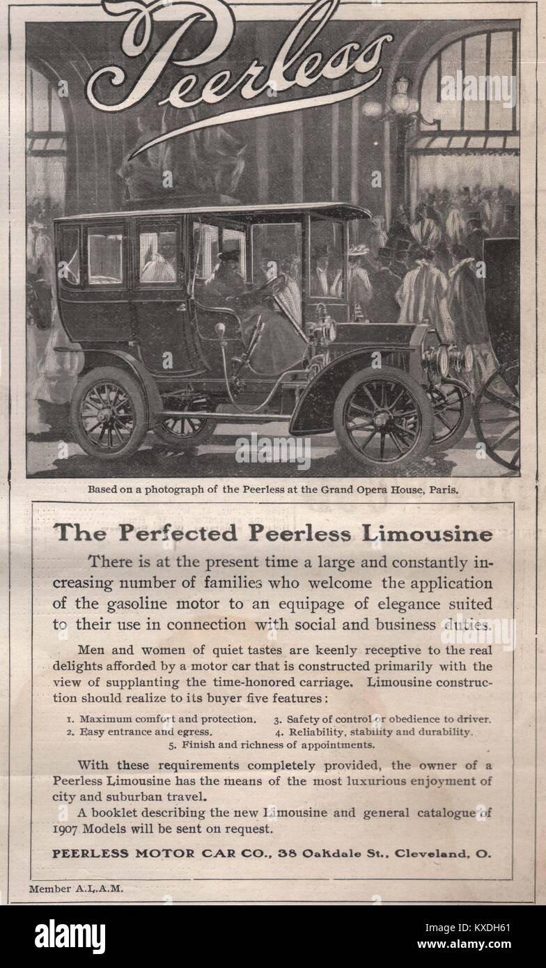 "Peerless" Based on a photograph of the Peerless at the Grand opera ...