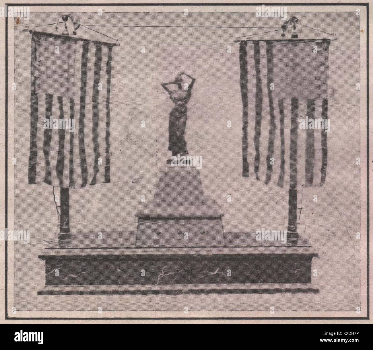 The Statue Unveiled Stock Photo - Alamy