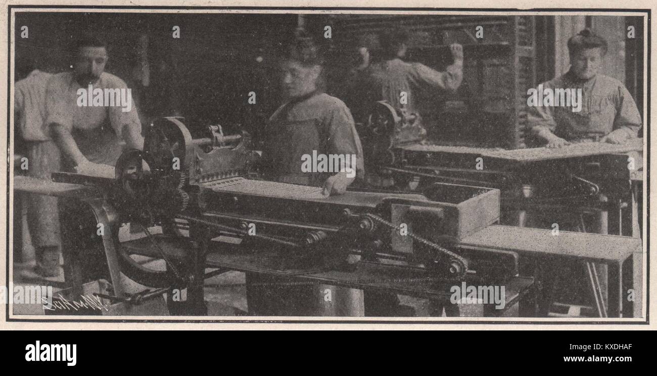 Cutting out Pastilles by Machine Stock Photo - Alamy