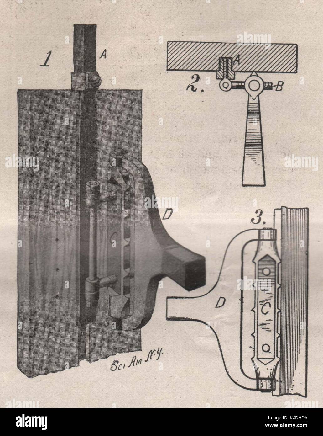 Gage for marking window Casement Stock Photo - Alamy