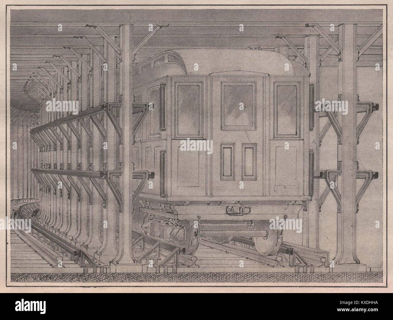 Proposed system of Guard rails for the Subway Stock Photo - Alamy