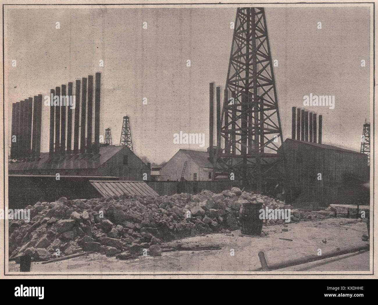 General View of a Sulphur Mining plant which Yields a thousand tons of ...