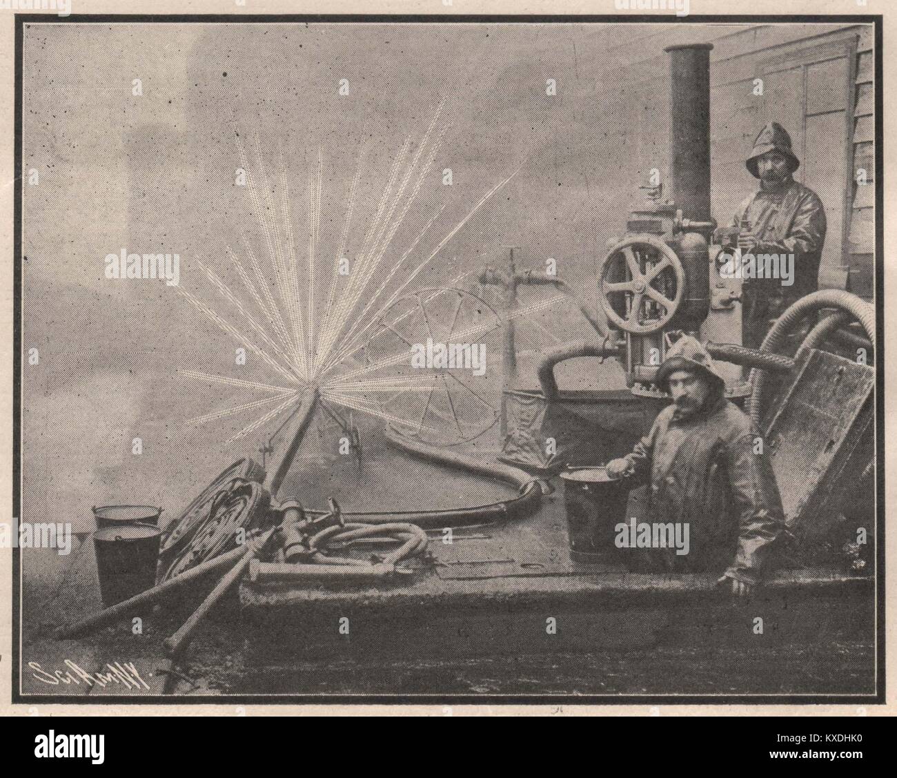 The Fire-Engine used for Flushing Sewers Stock Photo - Alamy