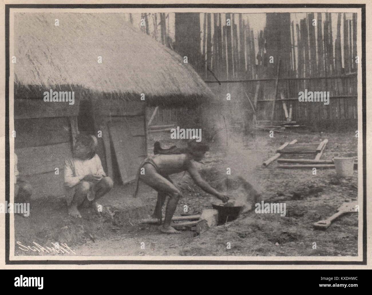 Philippine House. Native cooking Dog Meat Stock Photo - Alamy