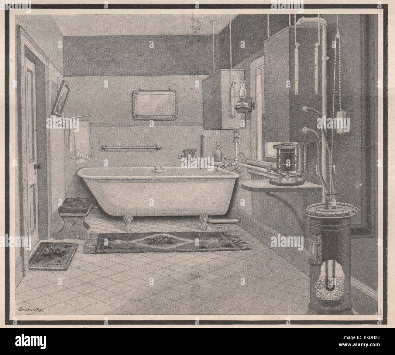 Antique water heater hi-res stock photography and images - Alamy