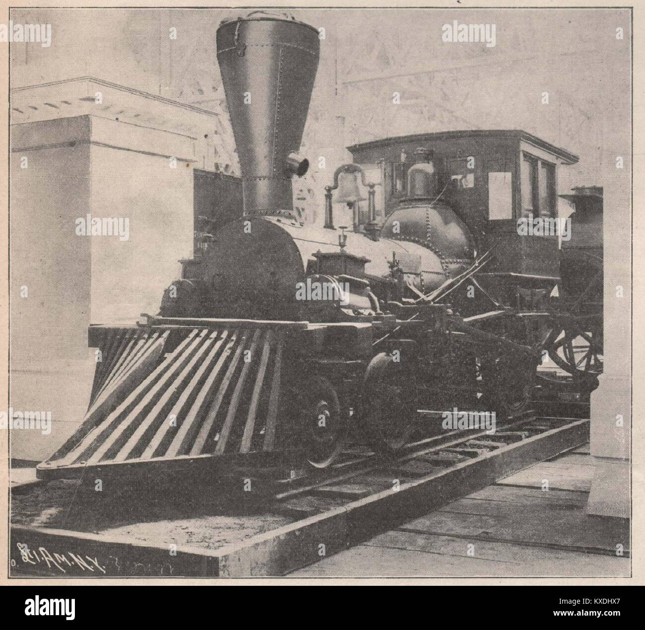 The First Locomotive in Chicago, 1848 Stock Photo - Alamy