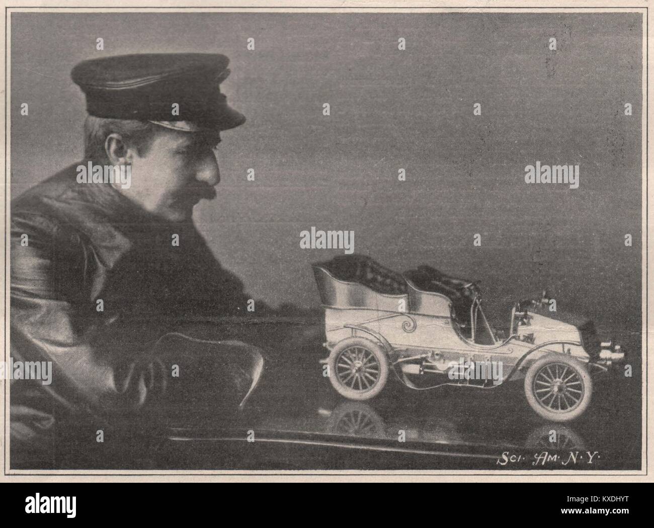 Perfect working model of A Winton Touring Car Stock Photo - Alamy