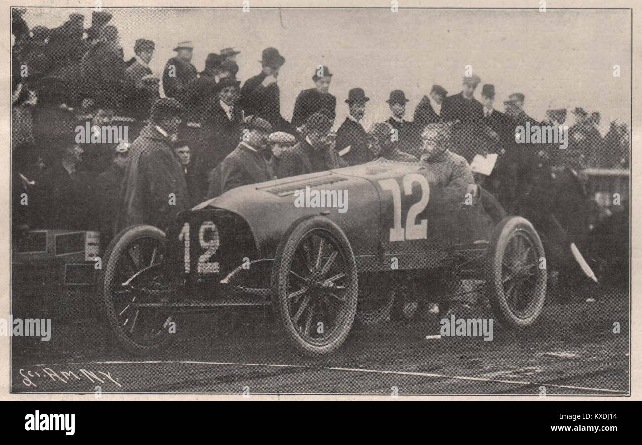 Clement, Jr. Starting in 90-Horse-Power Clement Bayard Stock Photo - Alamy