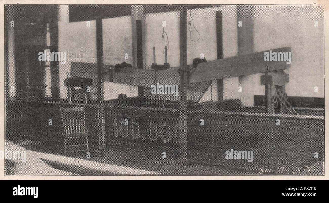 Transverse testing machine; Capacity, 100,000 pounds Stock Photo - Alamy