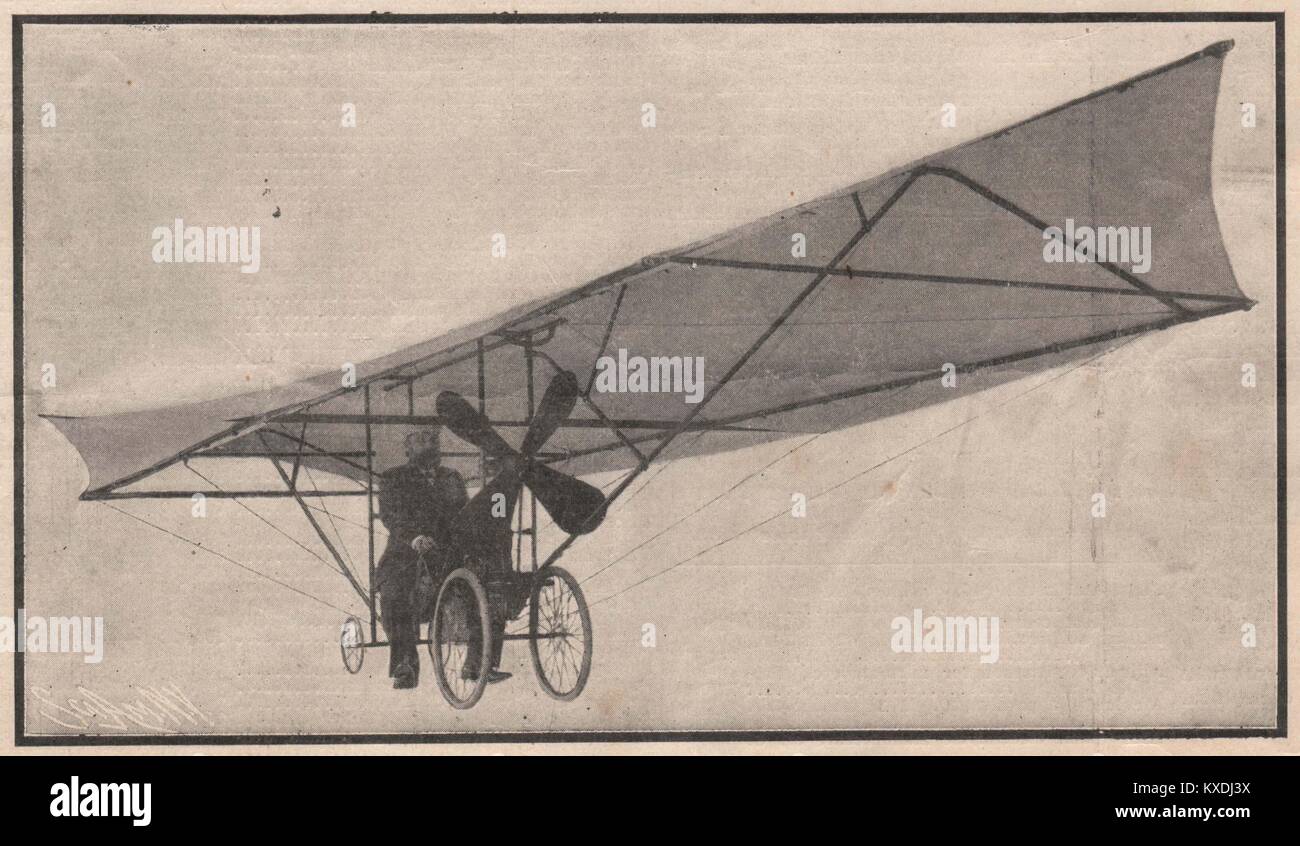 Nemethy's New Machine in Flying Position Stock Photo - Alamy