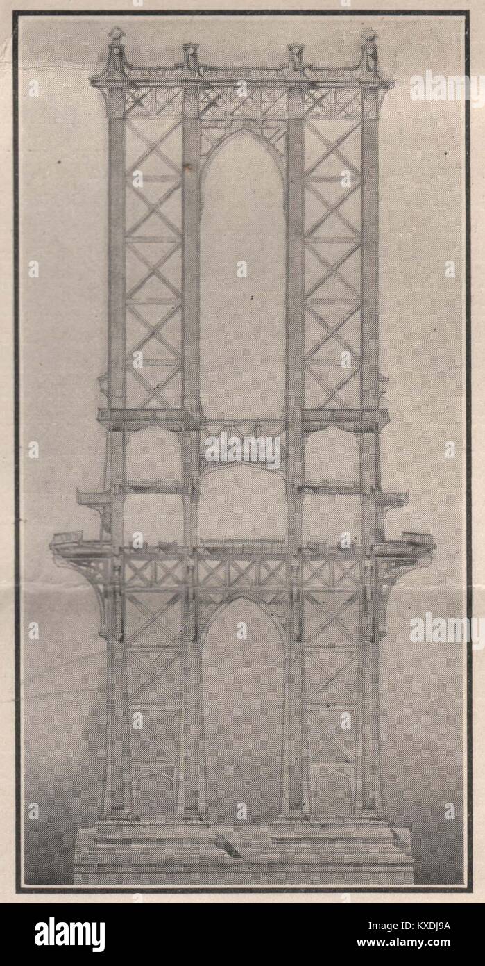 Front Elevation of a New tower Stock Photo - Alamy