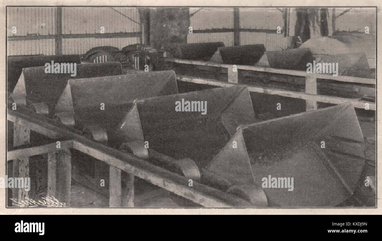 Overhead Horizontal runs of Gravity Discharge Elevators from which Coal ...