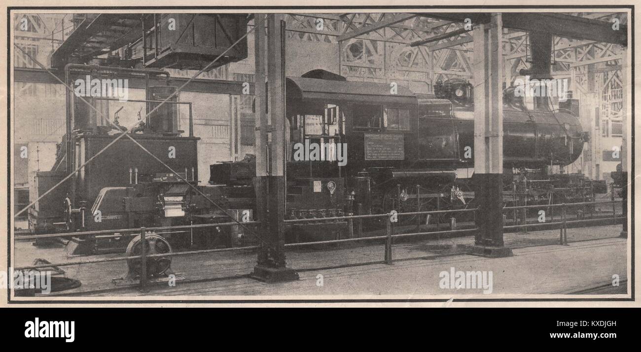 A Freight Engine undergoing a Test at the Locomotive-testing Plant of ...