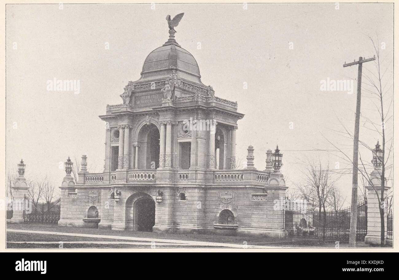 Hulbert memorial gate, water works park, Detroit, Mich Stock Photo - Alamy