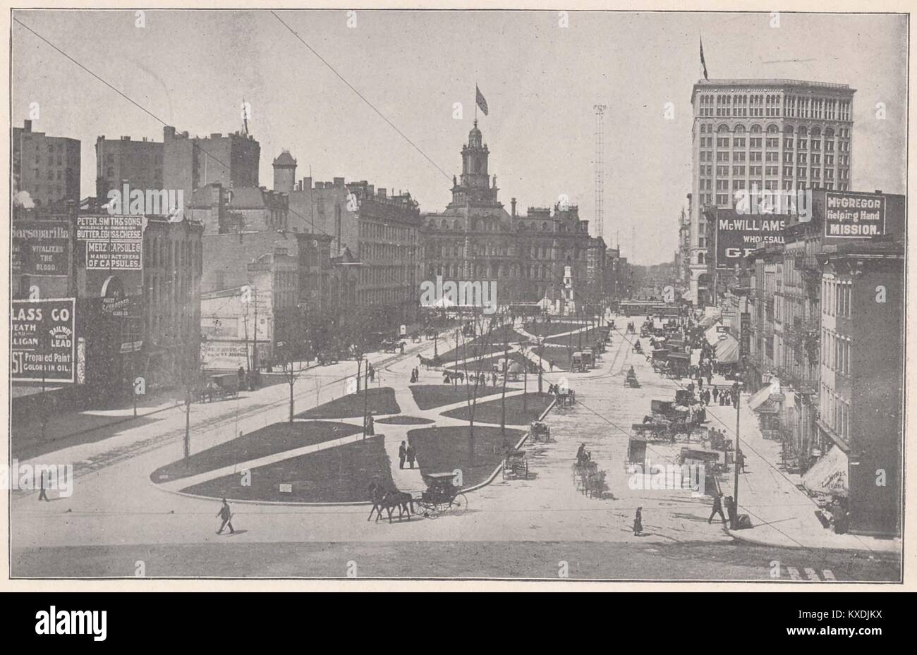 Cadillac Square, Detroit, Mich Stock Photo - Alamy