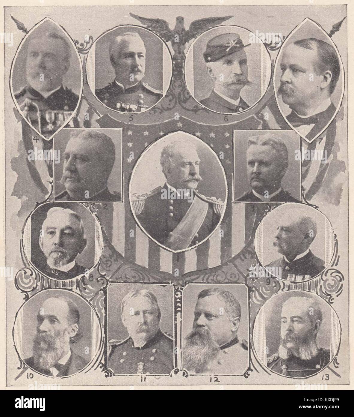 Army officers. 1. Major-General Miles, 2. Major-General Brooke, 3 ...