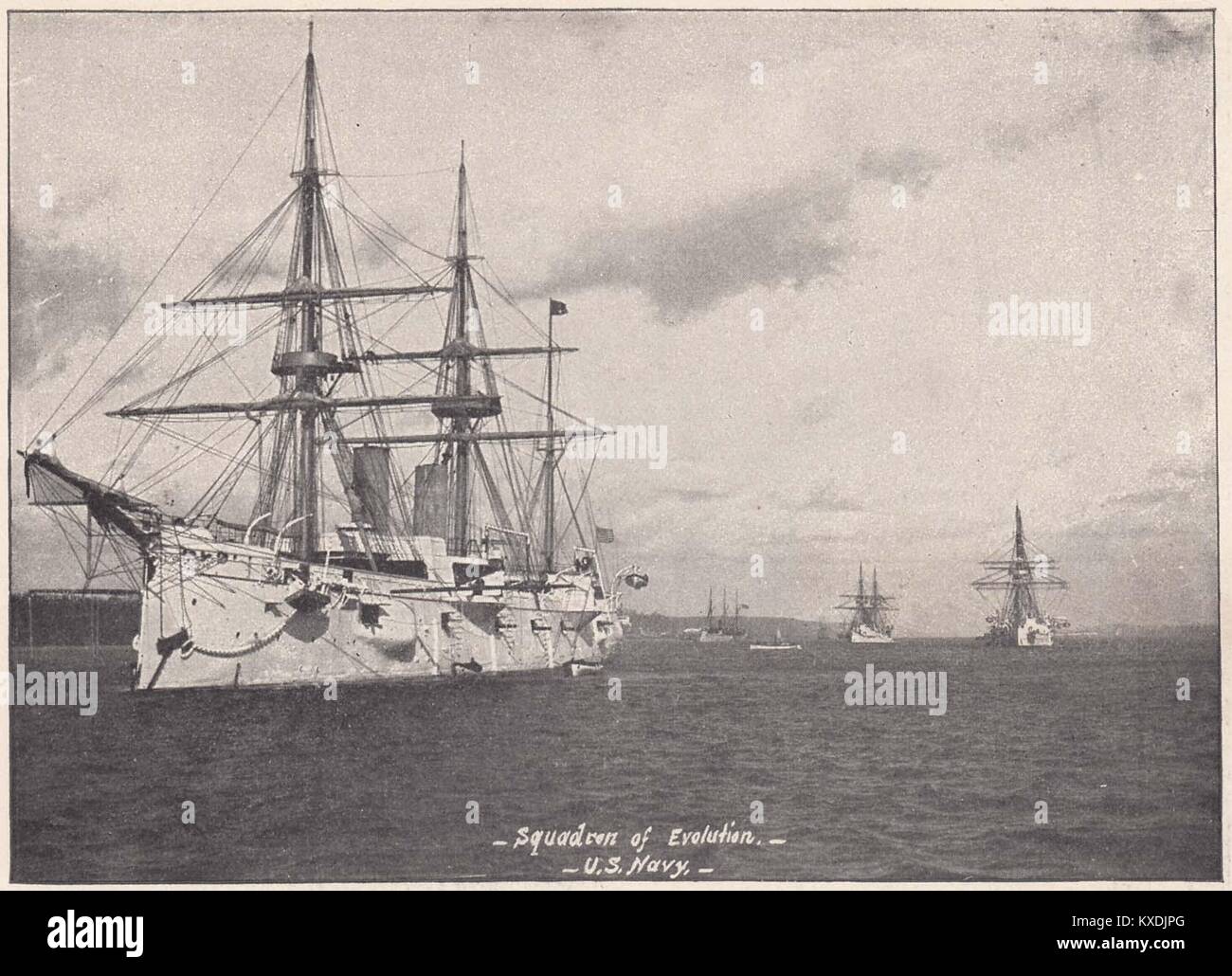Squadron of Evolution - The above ships representing the United States ...