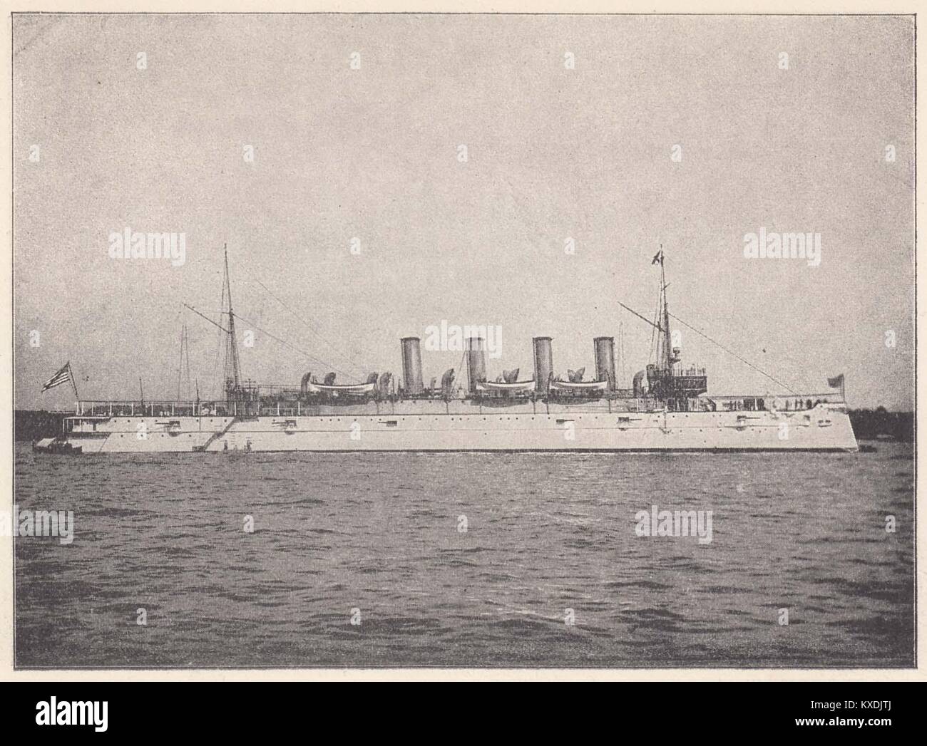 Columbia - Triple-screw, steel, protected cruiser Stock Photo - Alamy