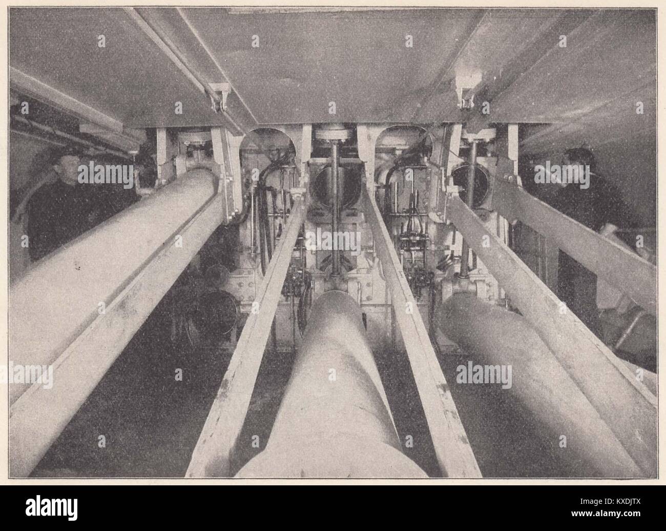 Dynamite Guns below Deck - In this photograph the below-deck part of ...