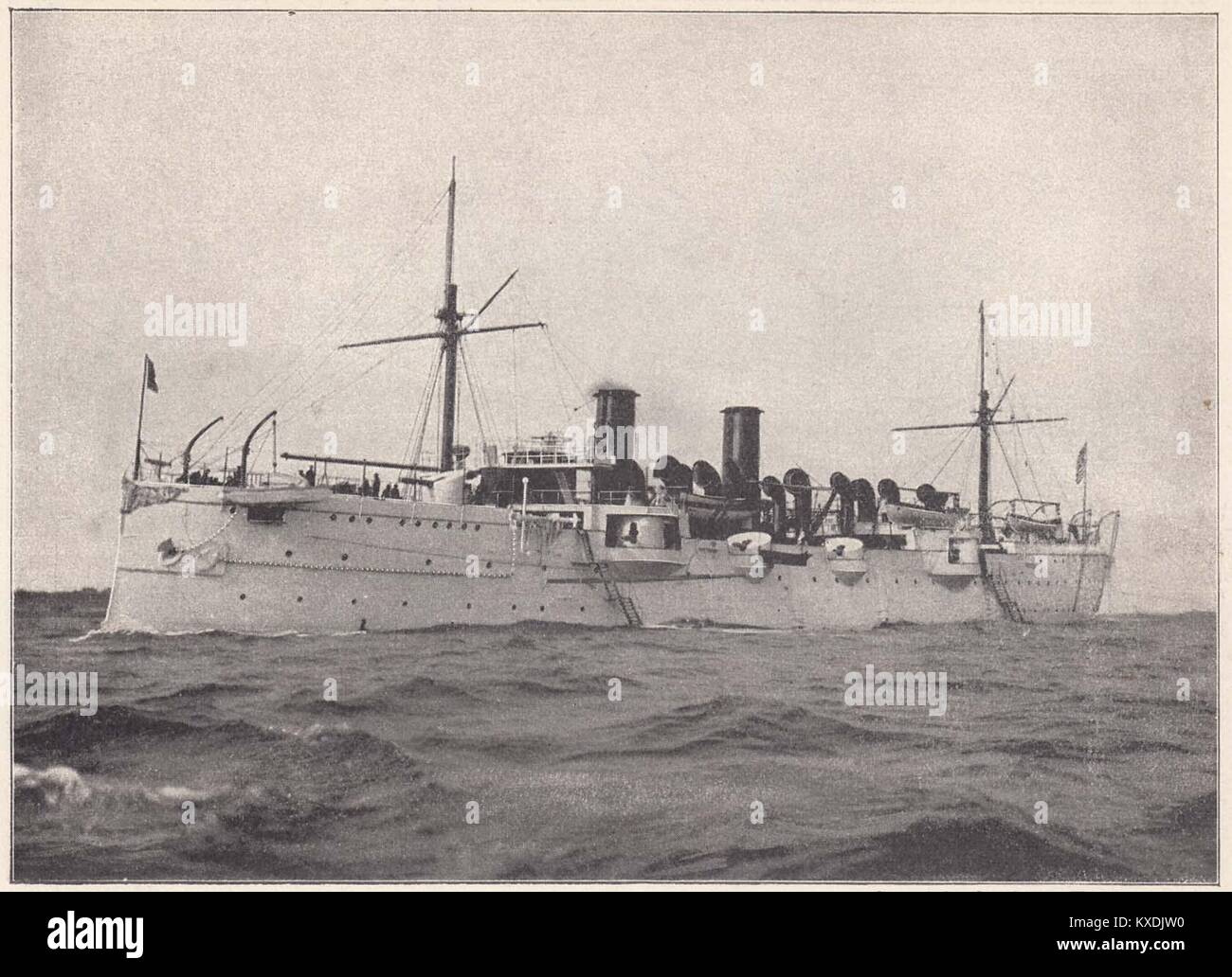 Philadelphia - Steel, twin-screw, protected cruiser Stock Photo - Alamy