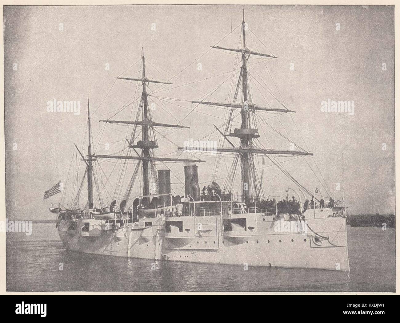 Newark - Steel, twin-screw, protected cruiser Stock Photo - Alamy