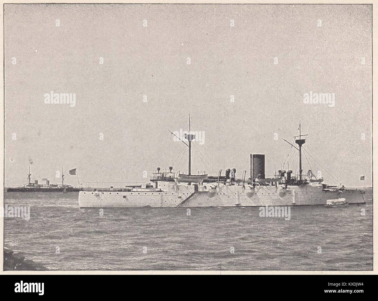 Charleston - Twin-screw, steel, protected cruiser Stock Photo - Alamy