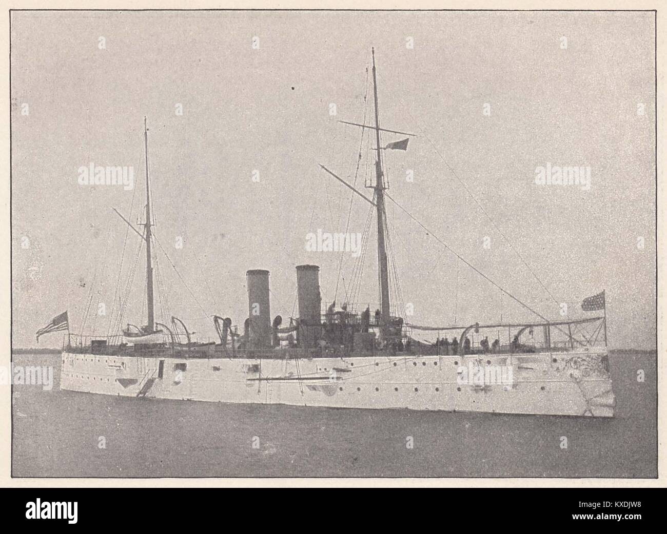 Cincinnati - Twin-screw, steel, protected cruiser Stock Photo - Alamy