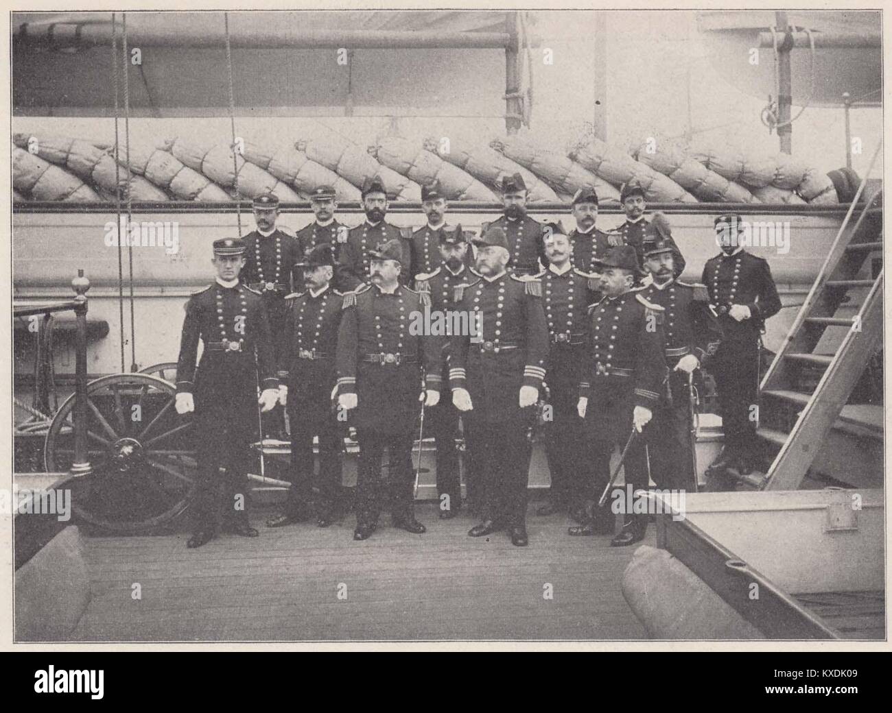 Captain B.H. McCalla and officers - Captain McCalla is the commander of ...