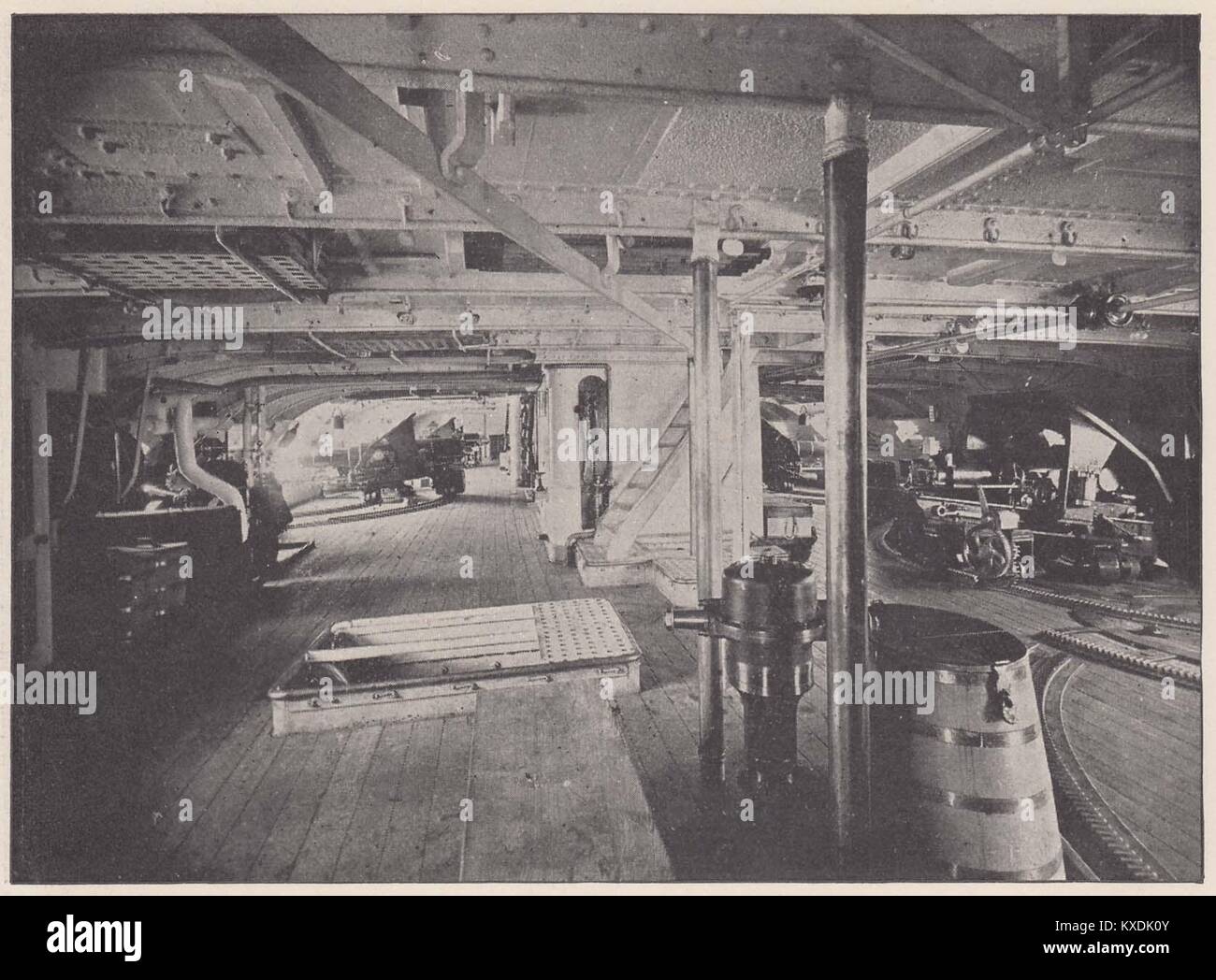 Battery Deck of the Atlanta - All the leading United States men-of-war ...