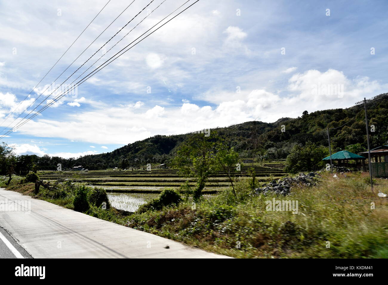 Santiago City, Isabela, Philippines, December 21, 2017, Road view from ...
