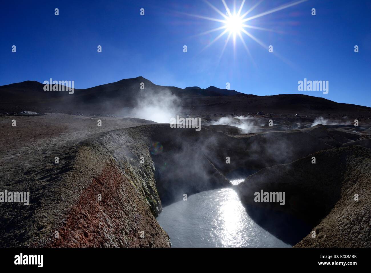 Sol de Mañana, the highest geothermal field in the world, Reserva ...