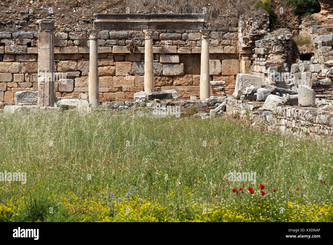 Ruins of the ancient Greek city Ephesus Stock Photo - Alamy