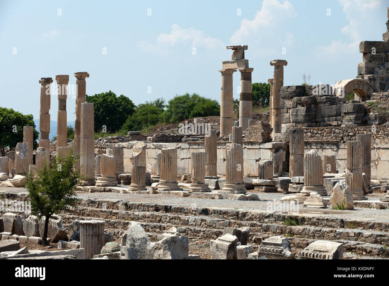 Ruins of the ancient Greek city Ephesus Stock Photo - Alamy