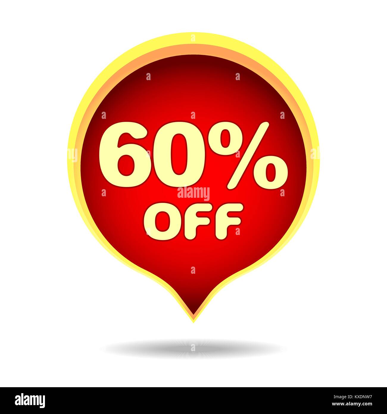 Sign 60 percent off Stock Vector Images - Alamy