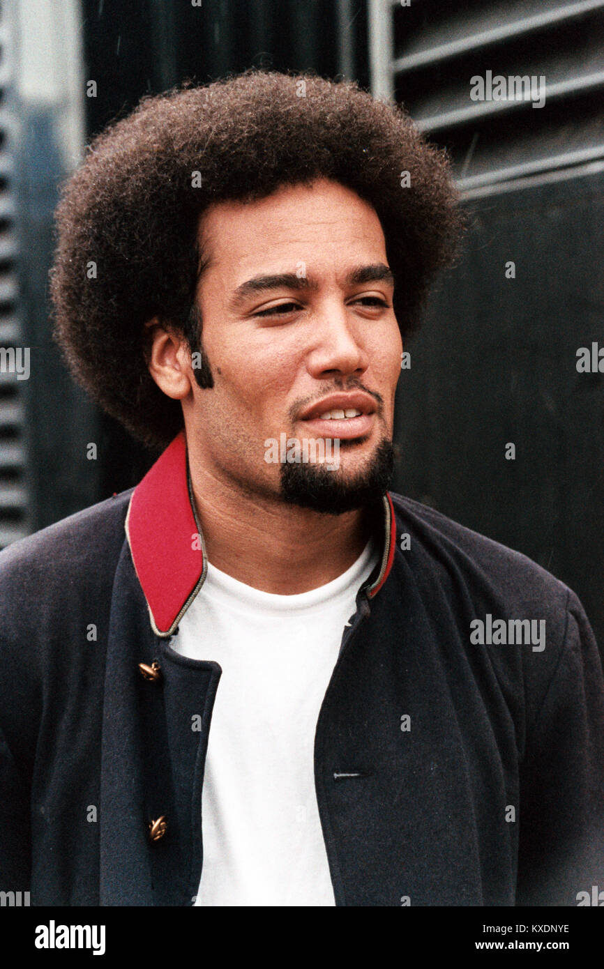 American singer-songwriter Ben Harper backstage at the Glastonbury ...