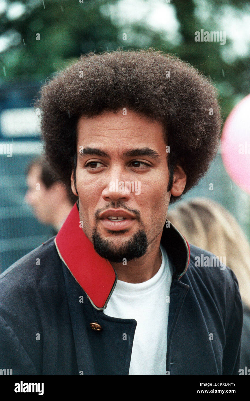 American singer-songwriter Ben Harper backstage at the Glastonbury ...