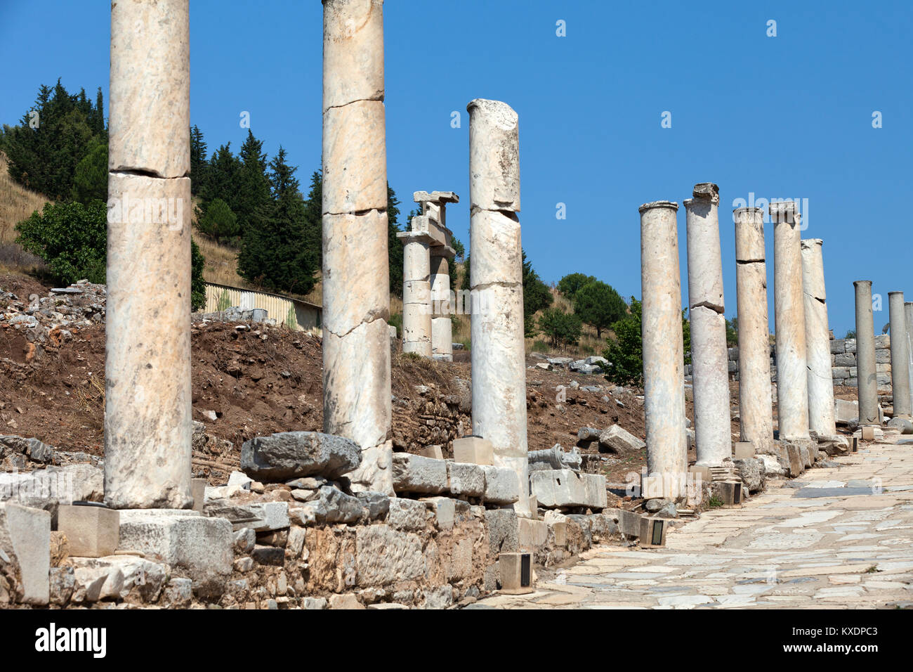 Curetes Street in the ancient Greek city Ephesus Stock Photo - Alamy