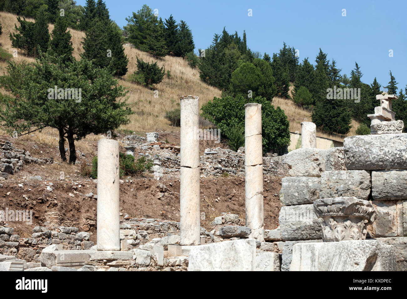 Ruins of the ancient Greek city Ephesus Stock Photo - Alamy
