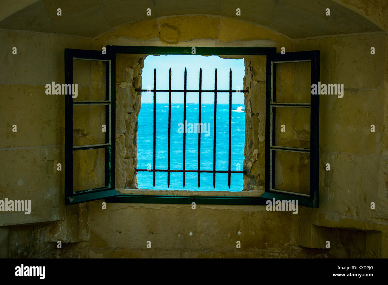 Prison building bars on windows hi-res stock photography and images - Alamy