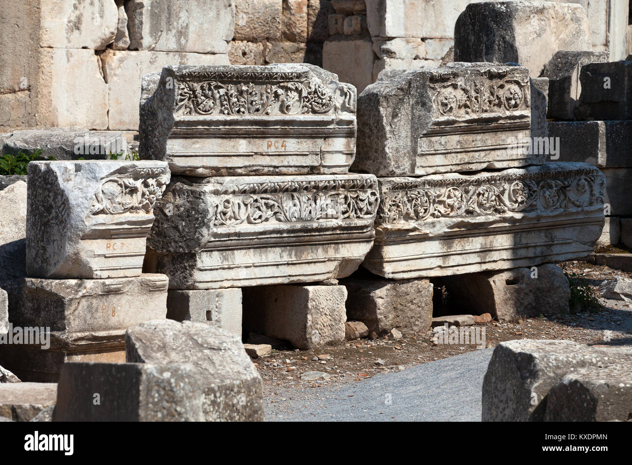 Ruins of the ancient Greek city Ephesus Stock Photo - Alamy