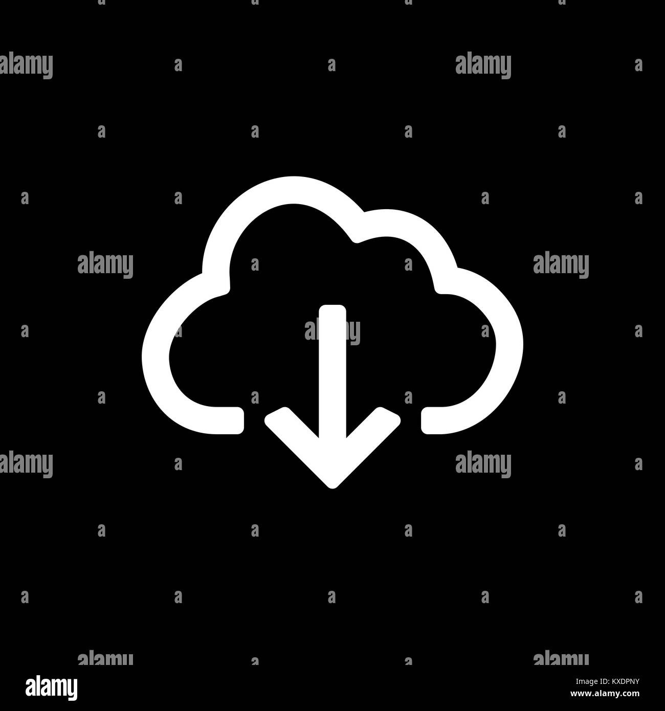 Backup and restore data cloud icon for simple flat style ui design Stock Vector Image & Art - Alamy